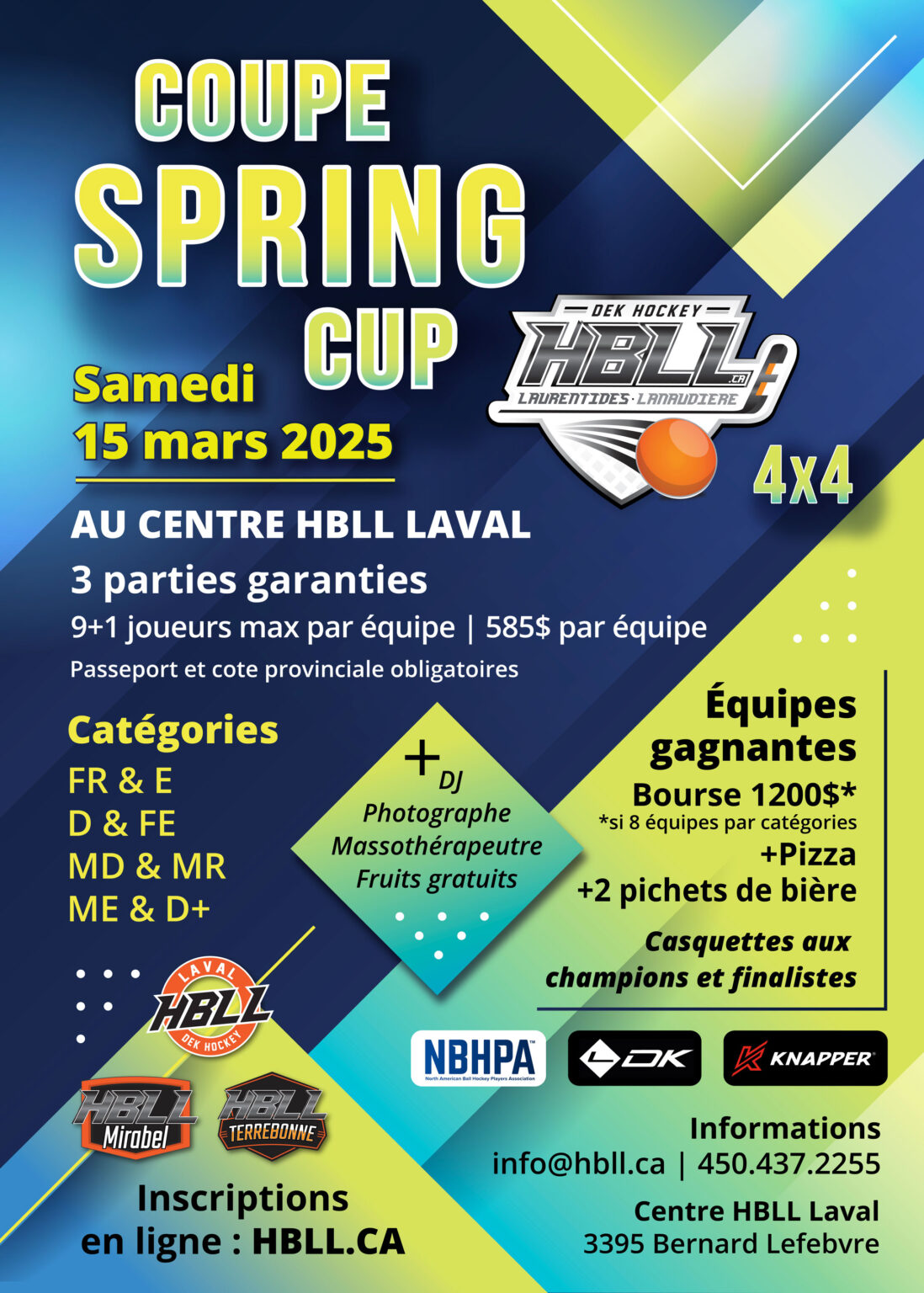 Horaire – HBLL Mirabel
